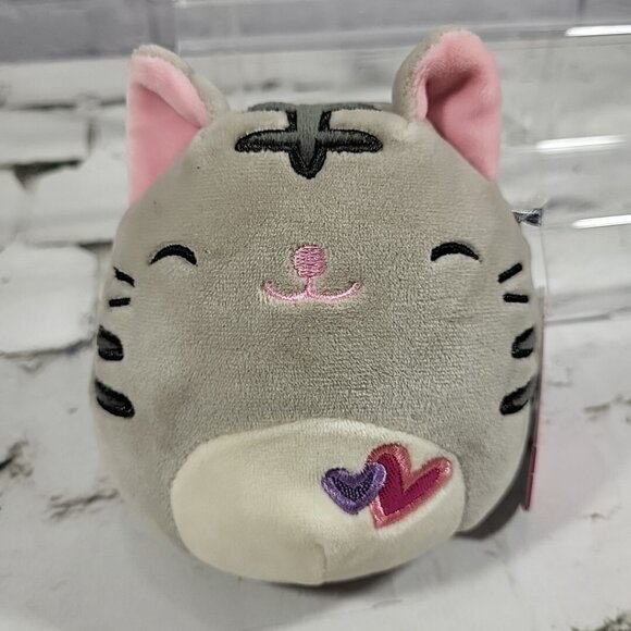 Squishmallows | Toys | Squishmallows Carson Tabby Cat Plush Heart ...